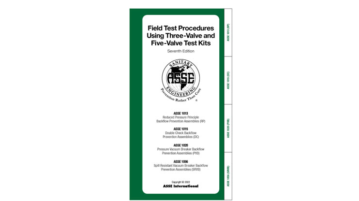 ASSE International Publishes New Edition of Backflow Prevention Field ...