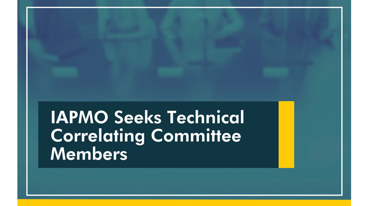 IAPMO Seeks Technical Correlating Committee Members 2027 | IAPMO